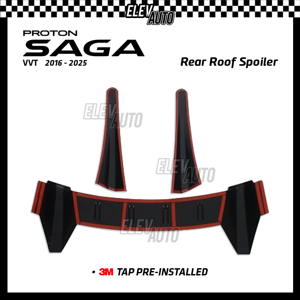 Proton Saga VVT MC1 MC2 2016 - 2025 Rear Top Roof Spoiler Carbon Matte ...