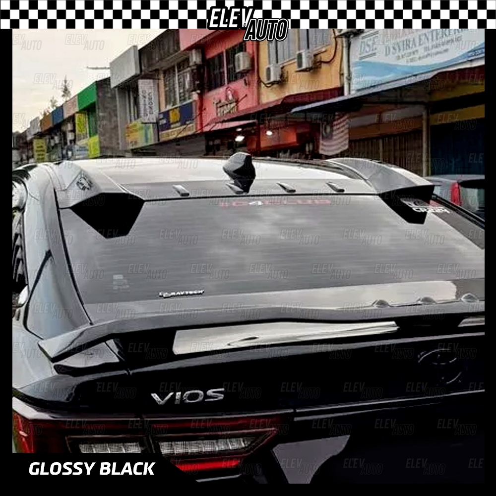 Toyota Vios 2023 - 2025 Rear Top Roof Spoiler Carbon Matte Black ...