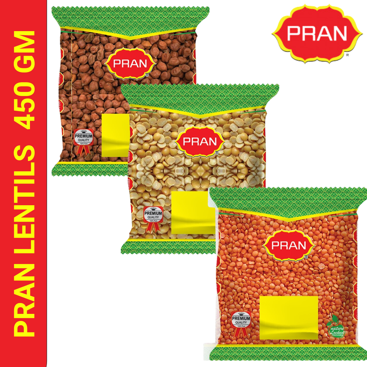PRAN RED LENTTILS, MOONG DAL,AUSTRALIA DAL, URAD CHILKA, KALA CHANA ...