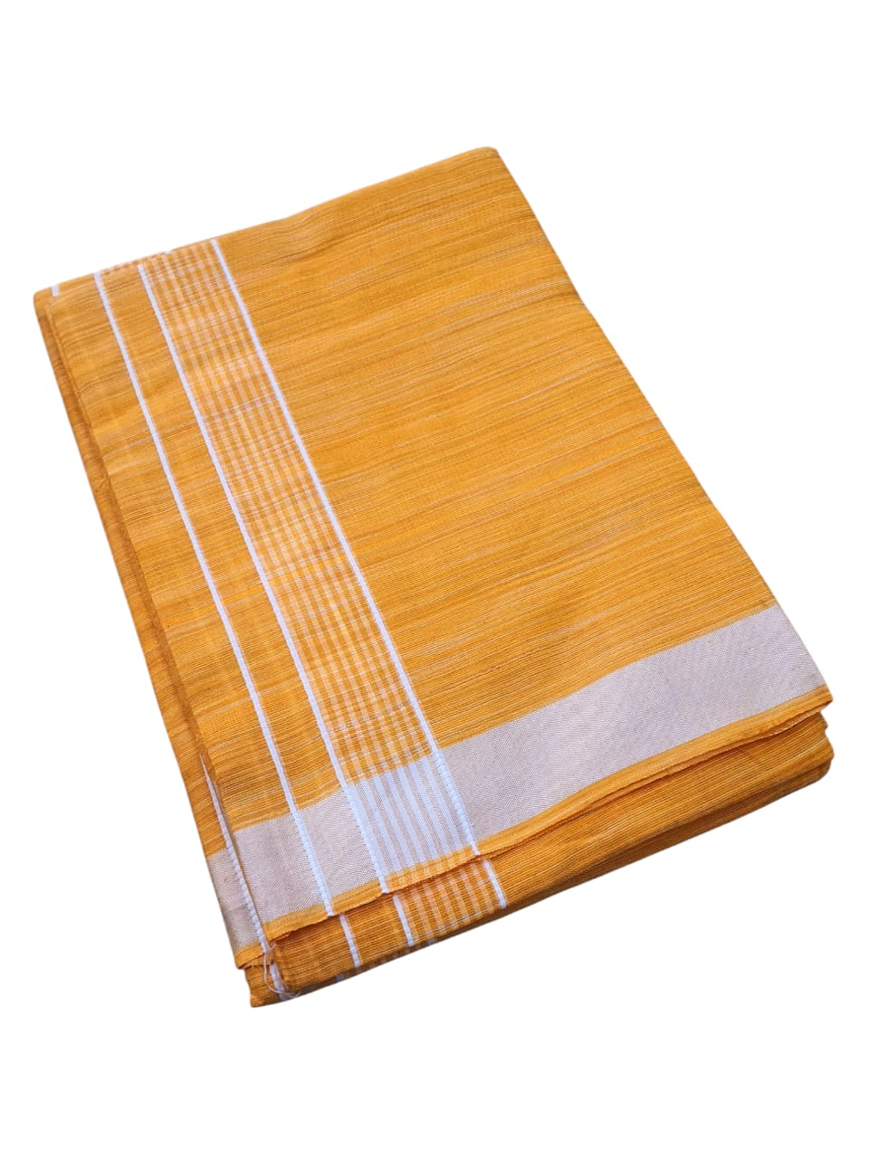 8x4 Santhanam Color Sathyam Special Cotton Veshti/Dhoti with Thundu Set ...
