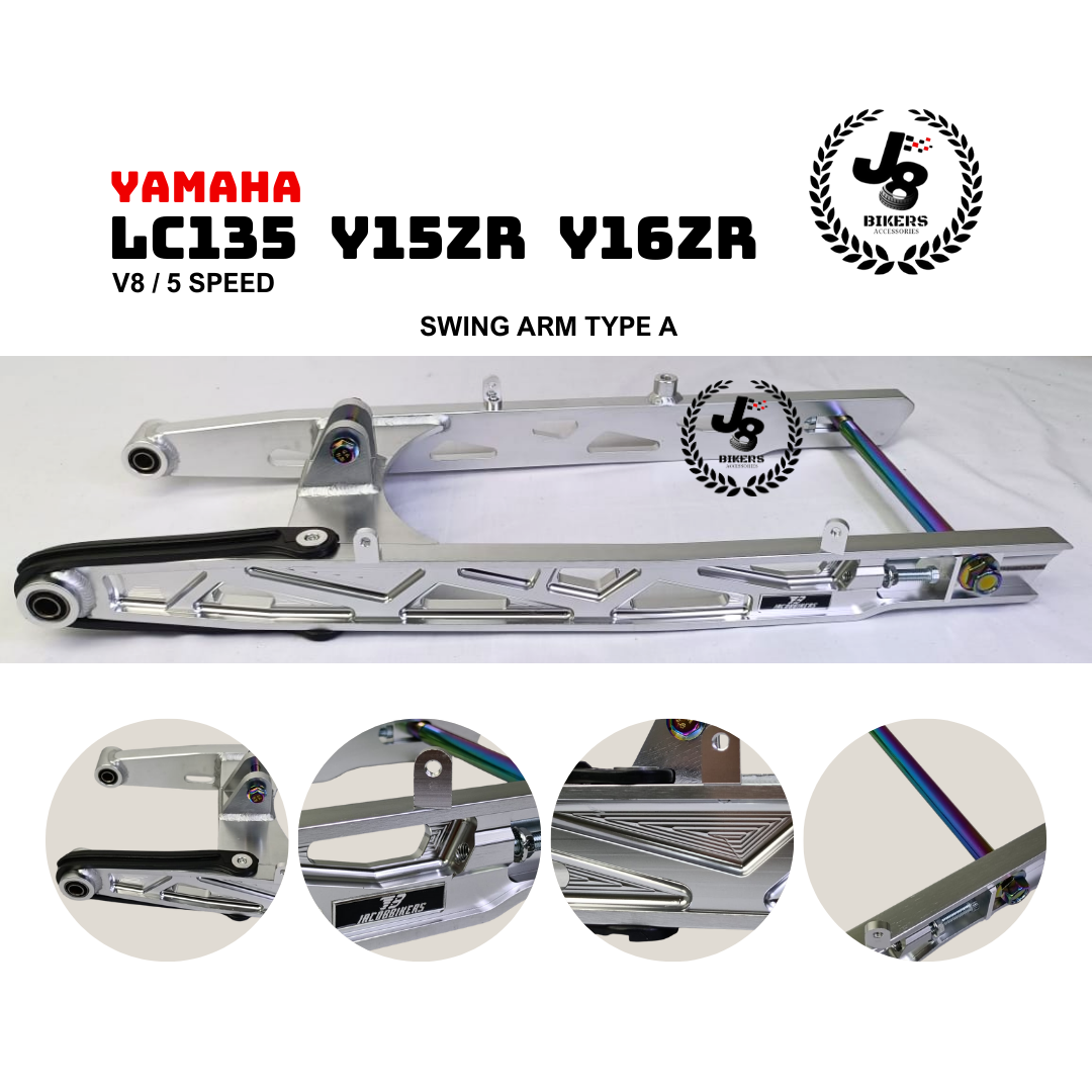 Yamaha LC135 4S 5S V1-V8 Y15ZR Y16ZR Swing Arm +2 Inch Original Standard Cutting Accessories ...