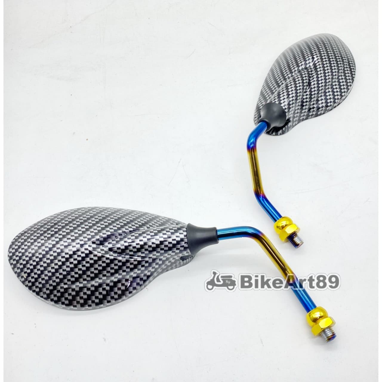 Y125Z Cutting Side Mirror Carbon Titanium LC135 RFS150 Y15ZR Made in ...