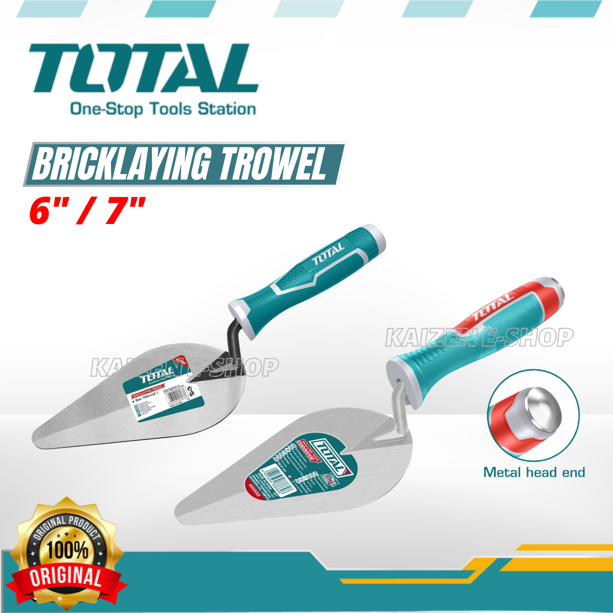 TOTAL THT82616 (6") / THT82716 (7") BRICKLAYING TROWEL | Shopee Malaysia