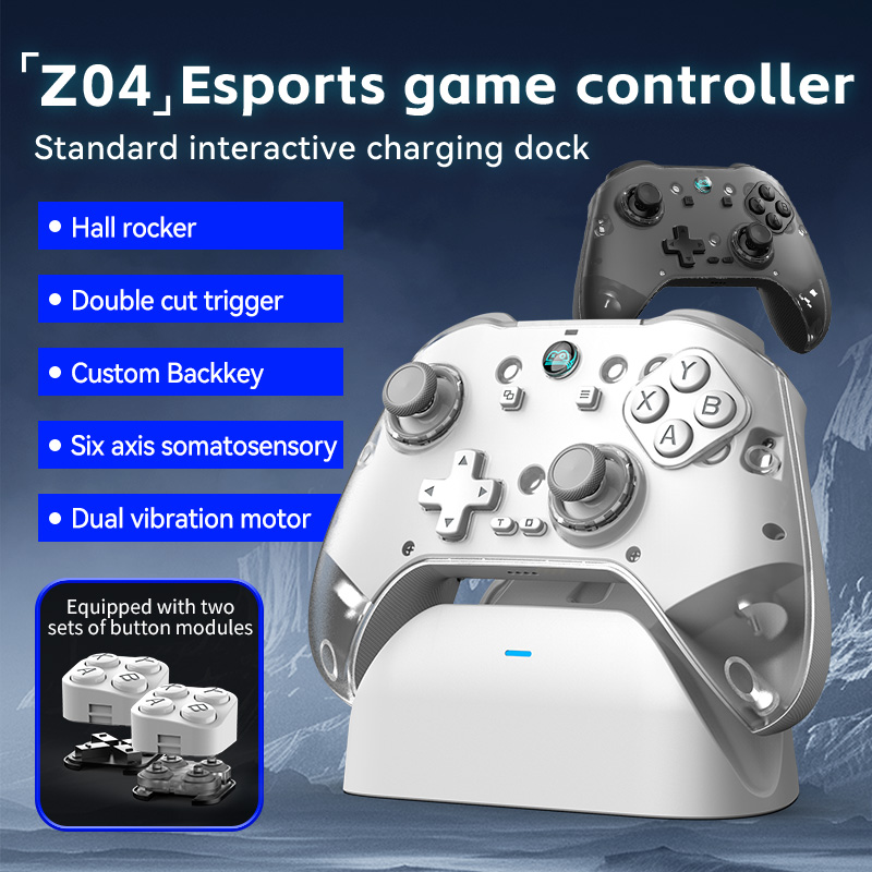 Z04 Wireless Gaming Gamepad Bluetooth Controller With Hall Joystick ...