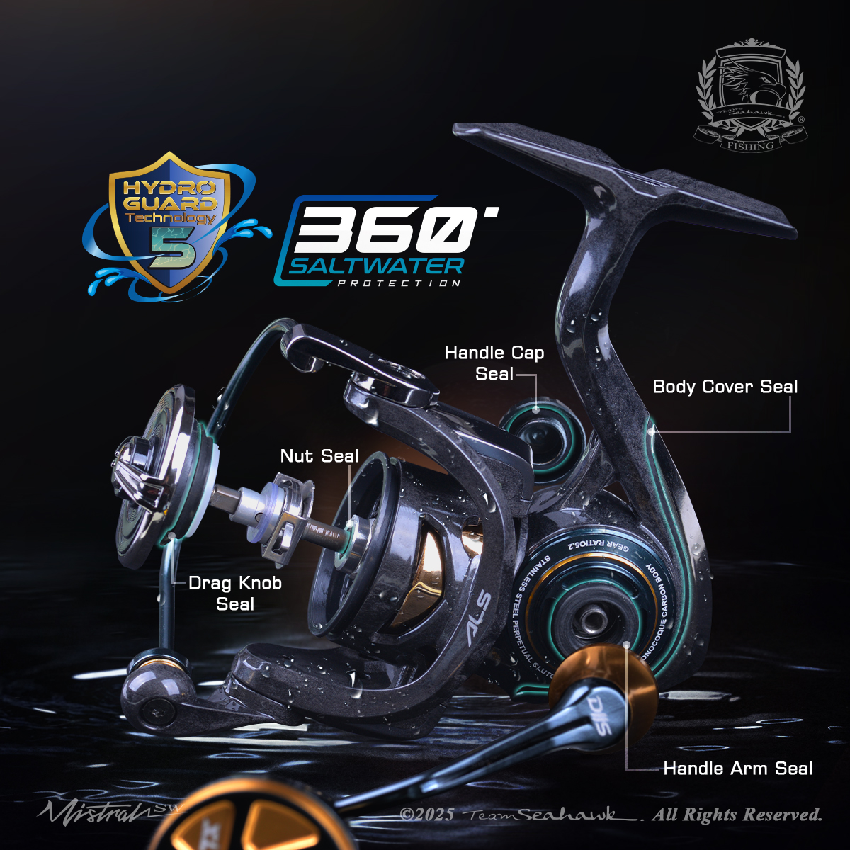 TEAM SEAHAWK MISTRAL 1000 SW LATEST 2025 PREMIUM ULTRALIGHT CASTING ...