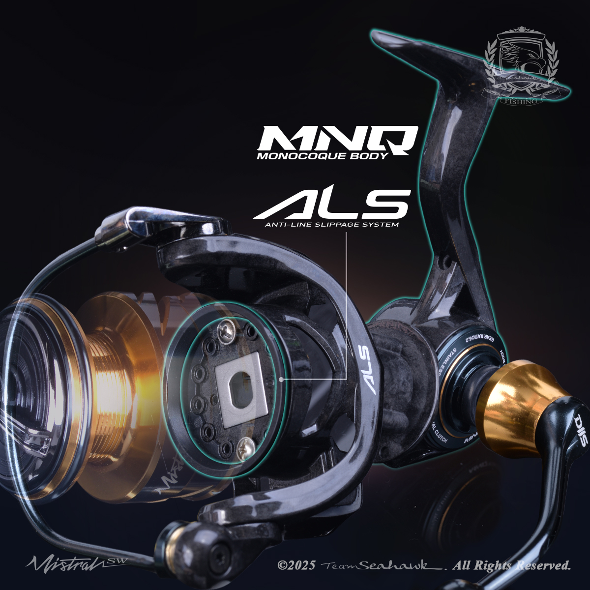 TEAM SEAHAWK MISTRAL 1000 SW LATEST 2025 PREMIUM ULTRALIGHT CASTING ...