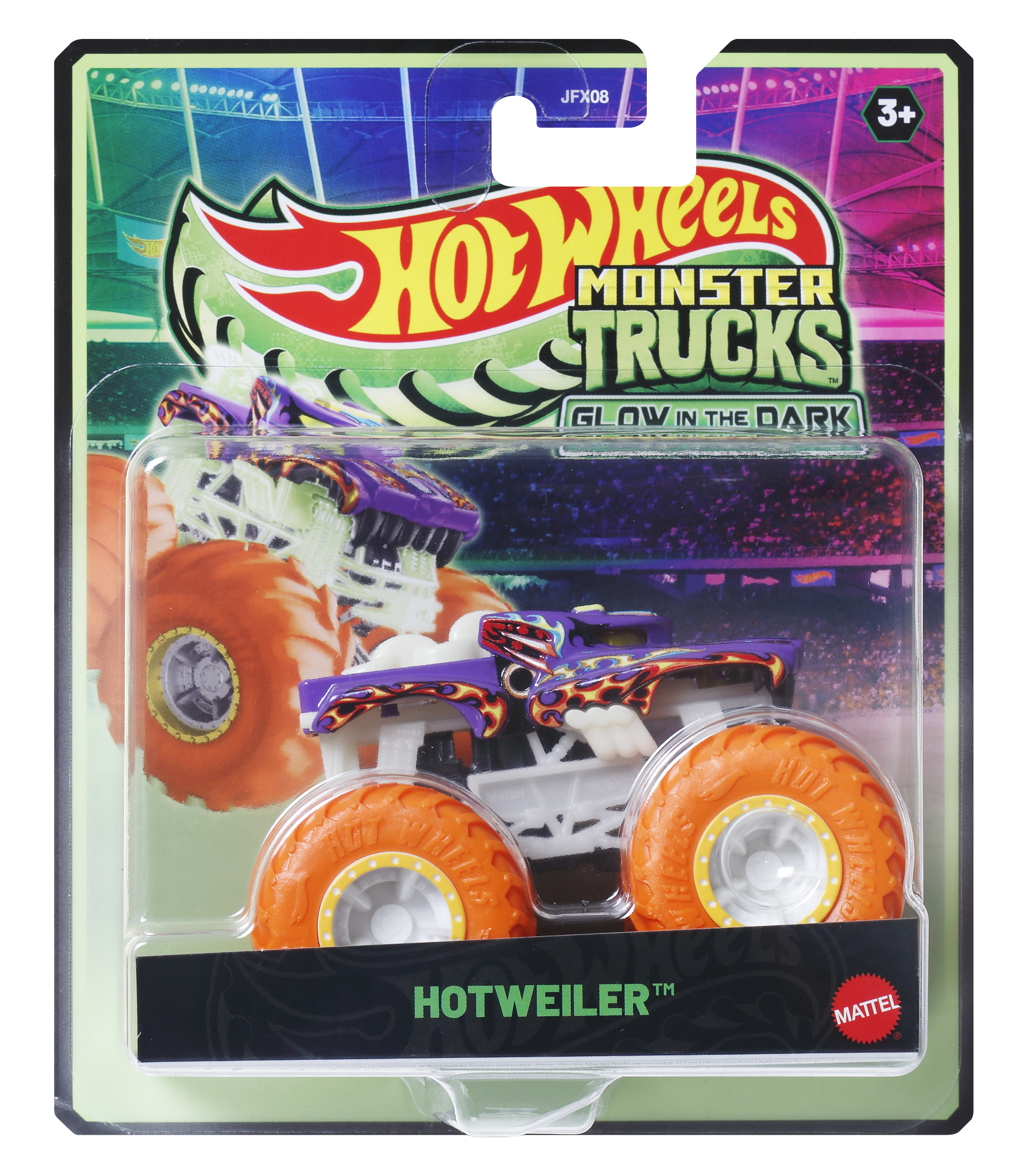 Hot Wheels Monster Truck 1:64 Glow In The Dark - Assorted (JFX08 ...