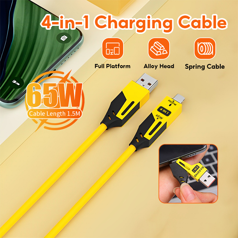 100w Type-C fast charging data cable Mobile phone charging cable 5 in1 ...