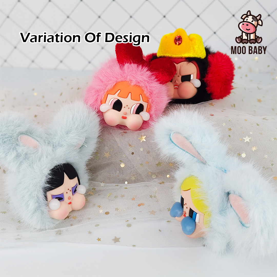 🐮Moo Baby Crybaby Powerpuff Keychain Powerpuff Girl Keychain Cute Key ...