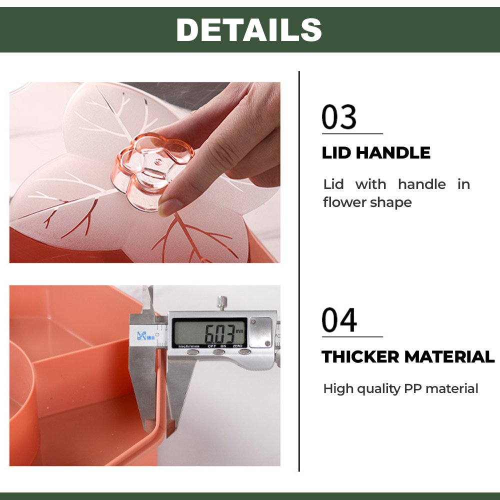 [1/2 Tier] Worthbuy Dessert Tray Stackable Serving Platter Dulang Kuih ...