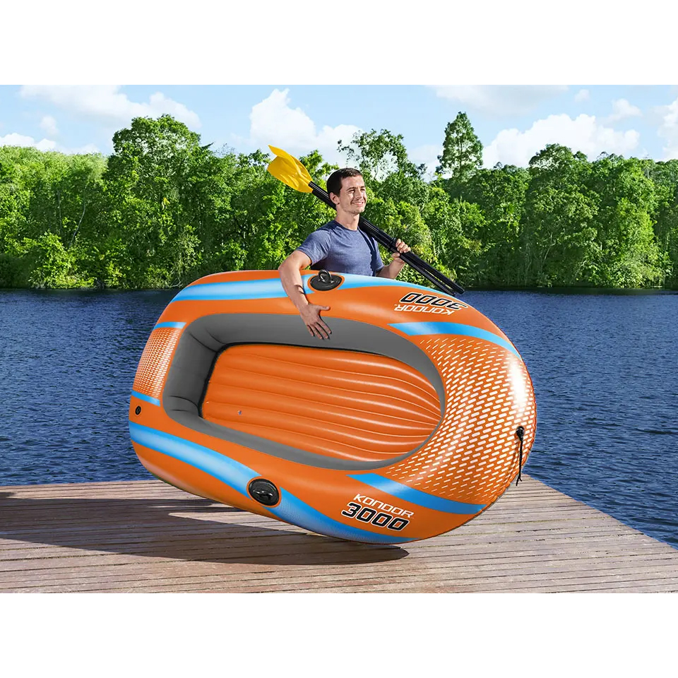 BESTWAY KONDOR RAFT SET 61142 / 61146 Inflatable Double Kayak Canoe ...