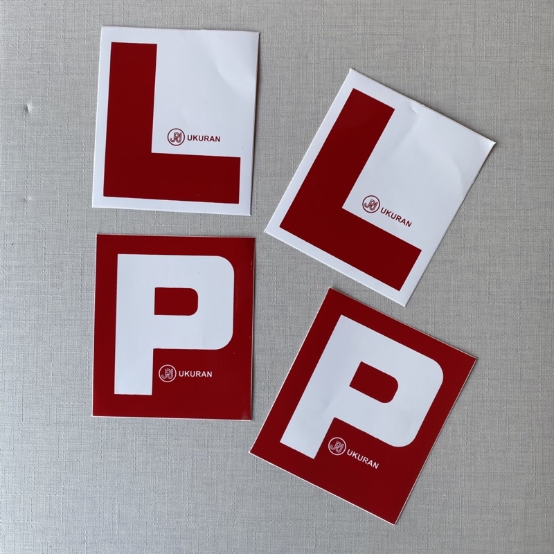 STICKER L LESEN P LESEN MOTOSIKAL 2 PCS 2 KEPING 8.5CM X 10CM | Shopee ...