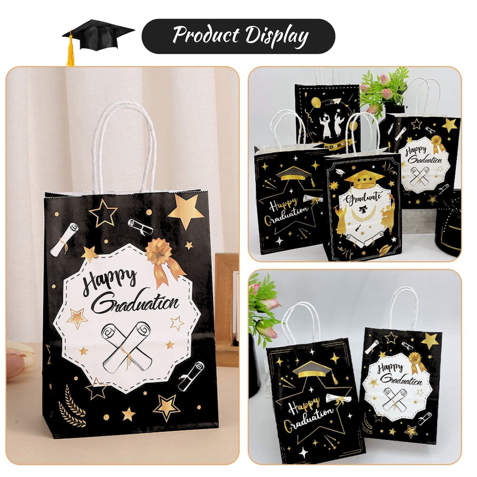 A5 Graduation Paper Bag with handle Gift Packaging Party Convocation ...