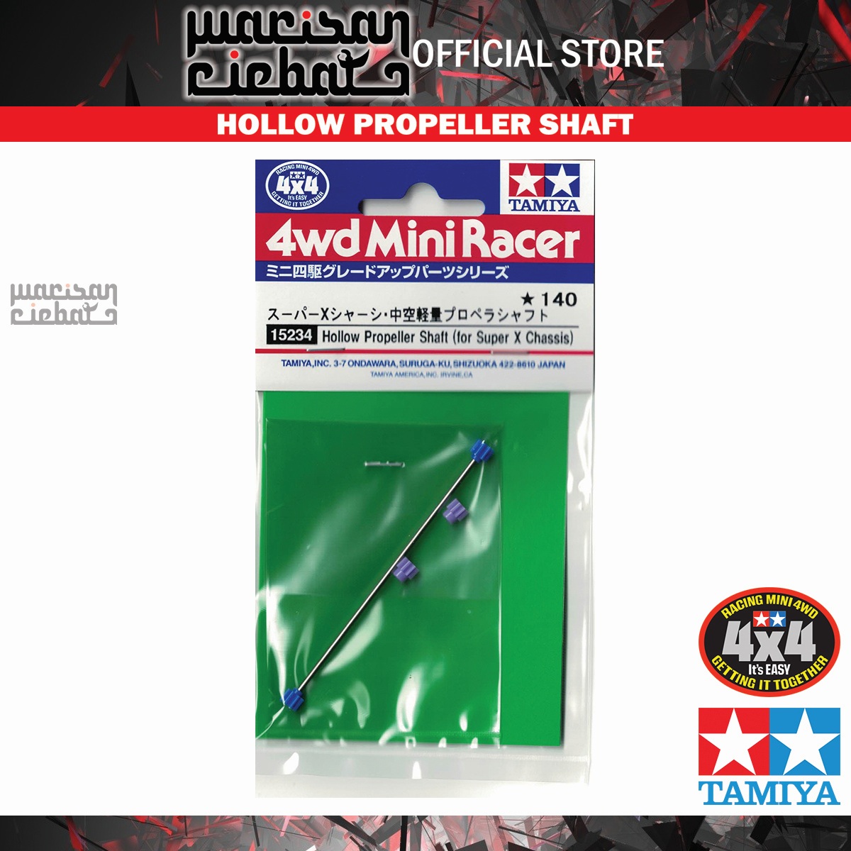 Tamiya 15234 Mini 4wd Hollow Propeller Shaft (for Super X Chassis ...