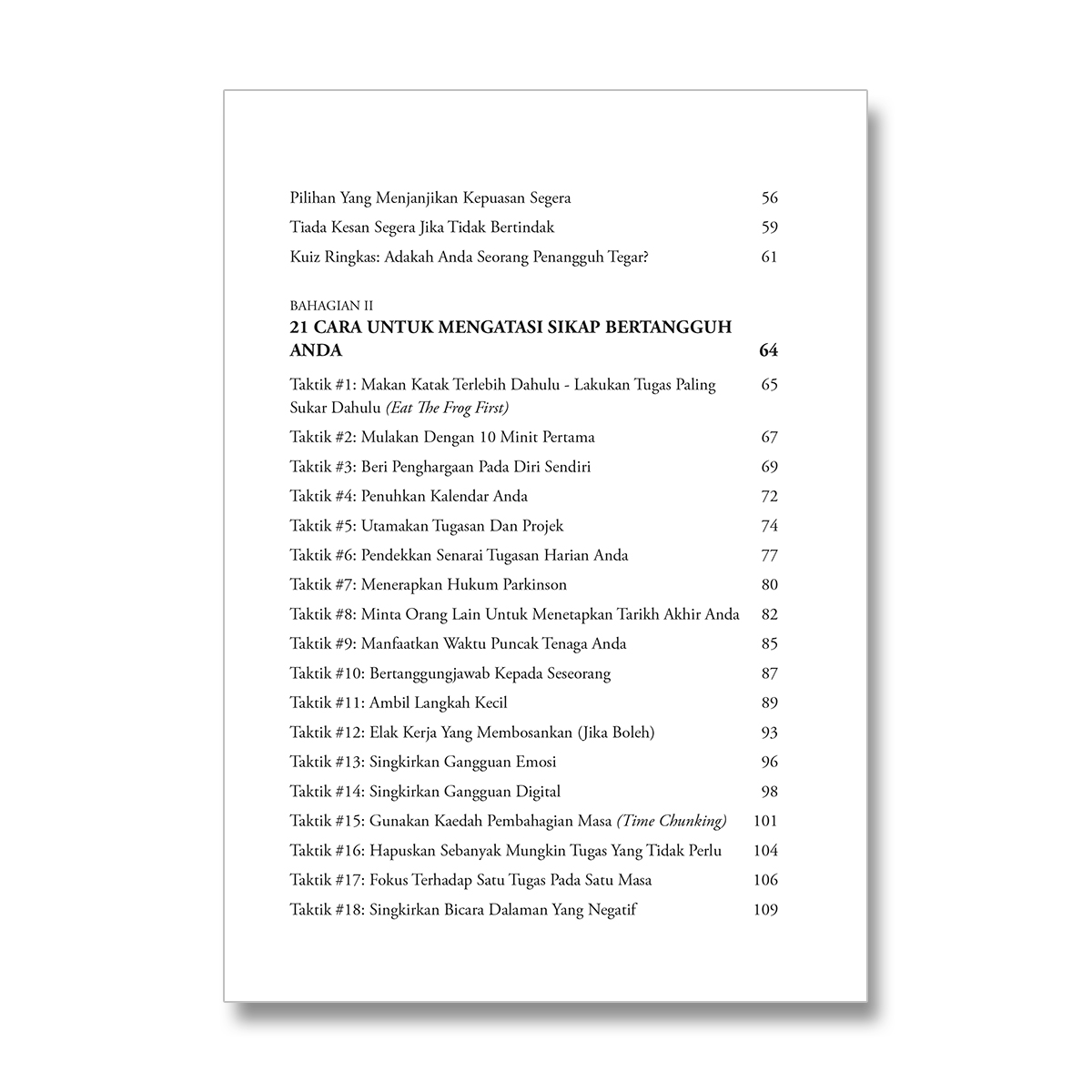 The Procrastination Cure (Penawar Sikap Bertangguh): 21 Taktik Berkesan ...