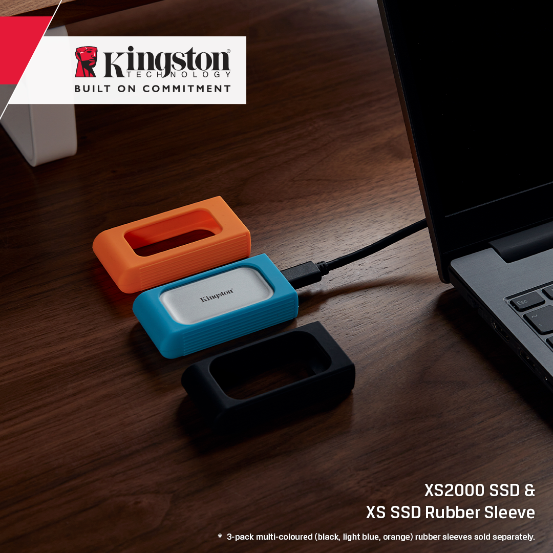 KINGSTON 3-PACK XS SSD RUBBER SLEEVE FOR XS1000 & XS2000 (SNA-XSR1-3P ...