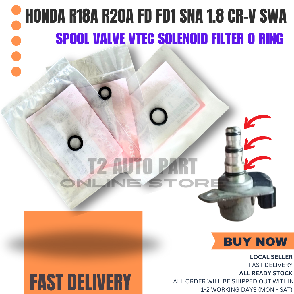 T2 15826-RNA-A01 HONDA CIVIC FD1 FB FC 1.8 STREAM RN6 CRV SWA ACCORD TAO T2A 2.0 SPOOL VALVE ...