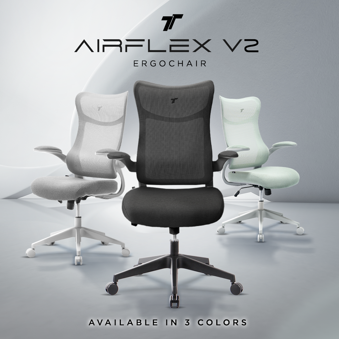 TT AIRFLEX Ergochair Mesh Office Chair Ergonomic Chair Kerusi Pejabat ...