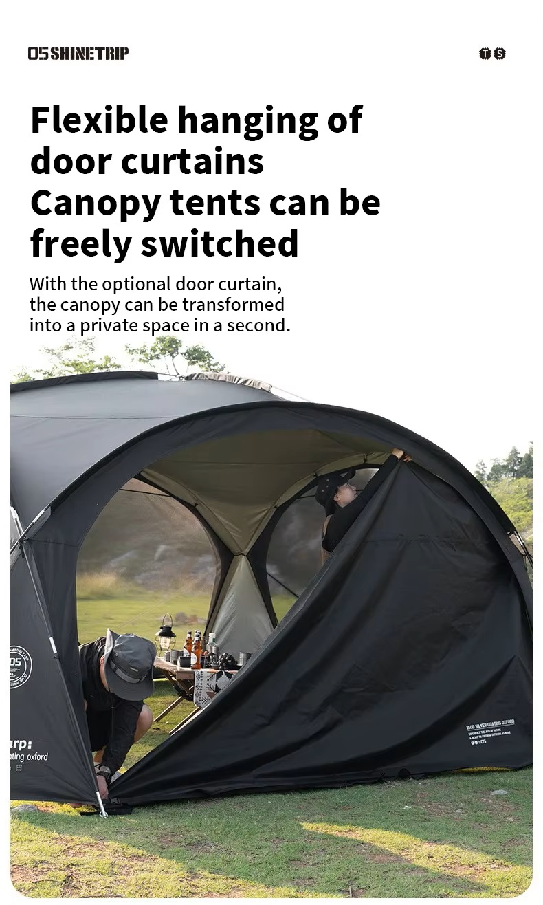 [Woodz] ShineTrip 05 Series Dome Shelter PU3000MM Silver Coated UPF50 ...