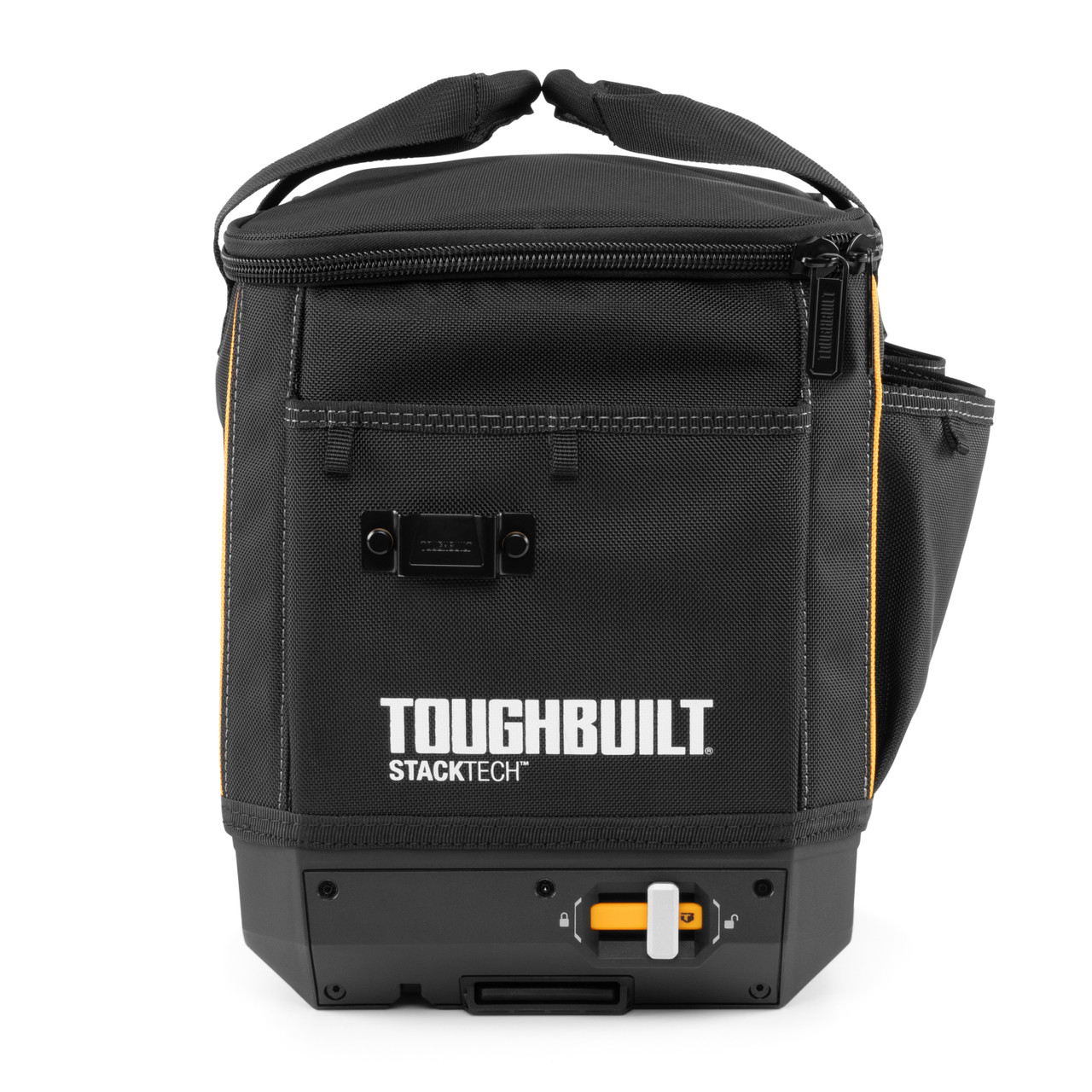 TOUGHBUILT STACKTECH Black Polyester 11" Zippered Compact Tool Bag Tote ...