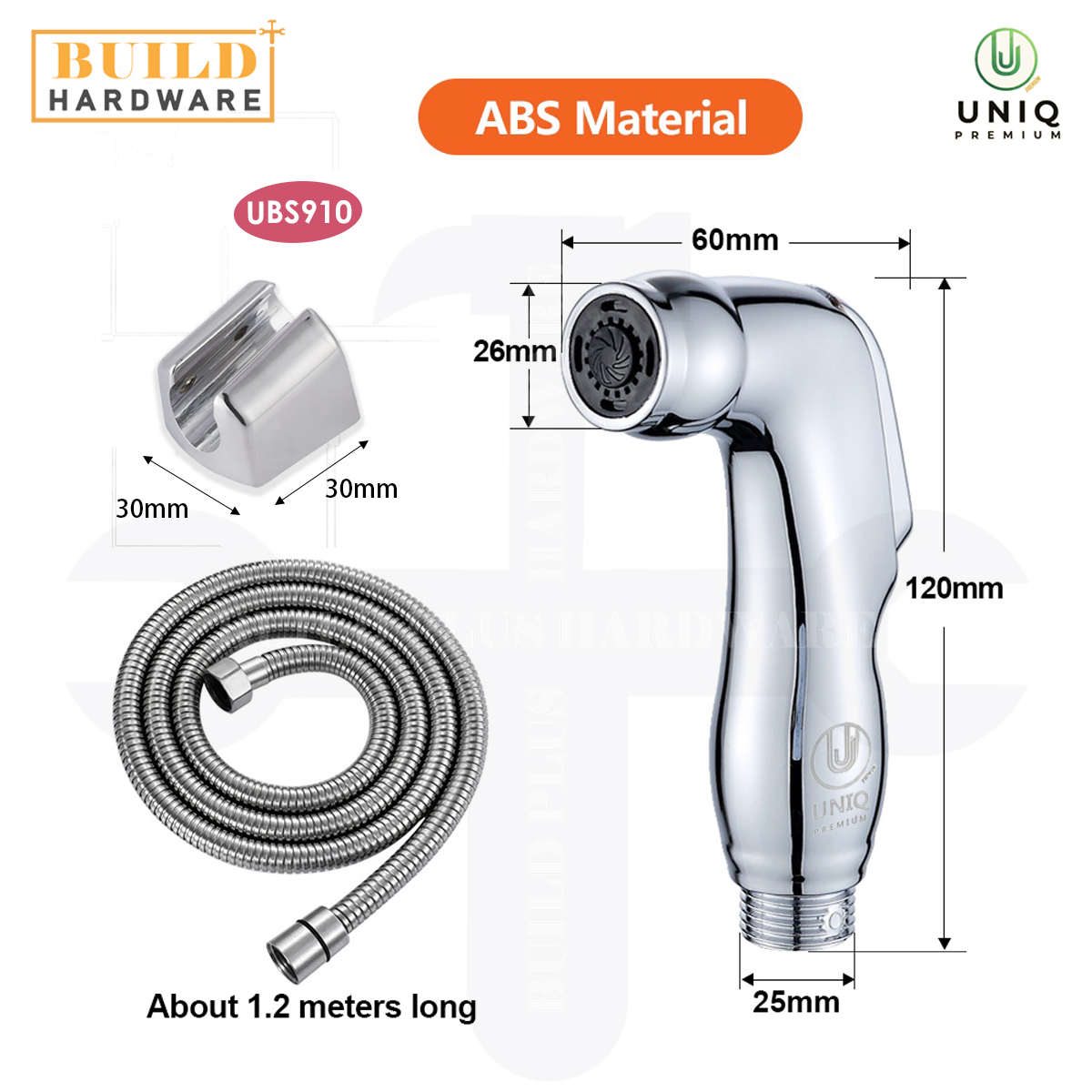 Toilet Bidet Spray Set ABS Hand Sprayer Bathroom Faucet Tap 坐浴桶喷水 洗屁股 ...
