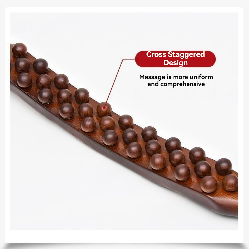 20/31 bead Gua Sha Massage Stick Wooden Massage Tool for Back Shoulder ...