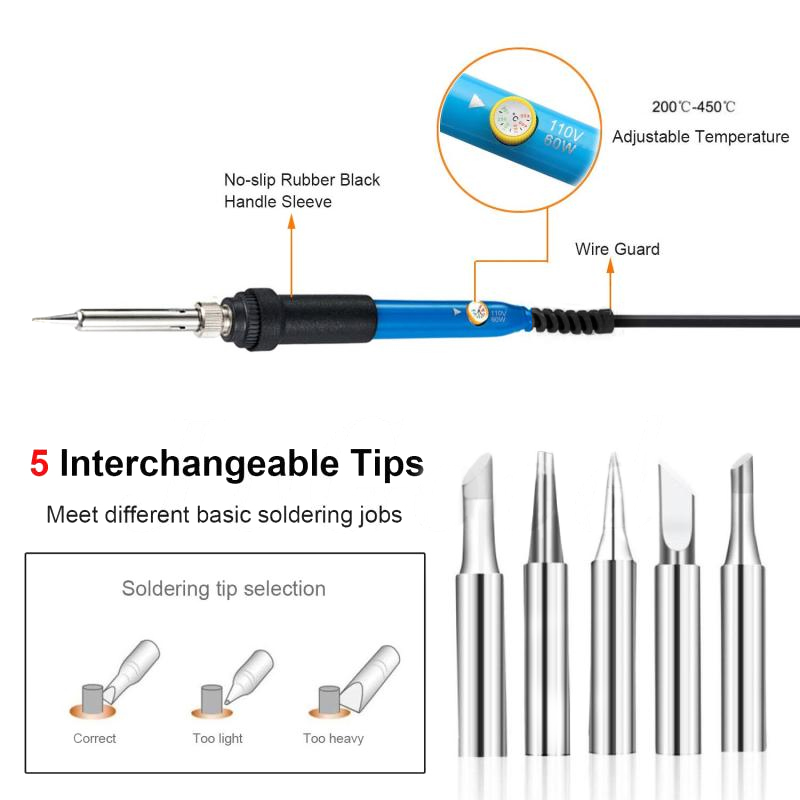 🔥15-in-1 Soldering Iron Set Electric Solder Iron Set Display ...