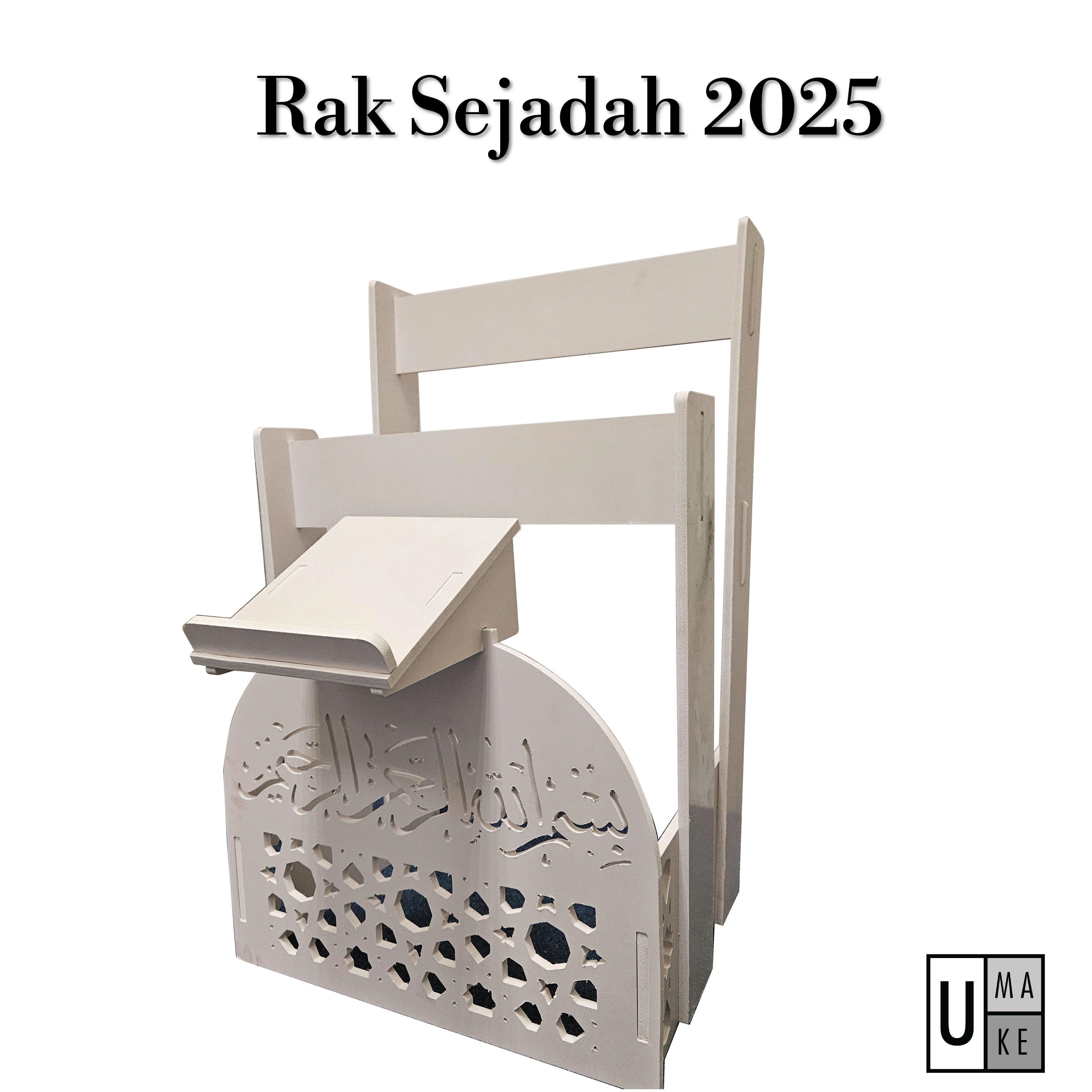 UMAKE Rak Sejadah dan Quran 2 in 1 | Rak Mukena & Prayer Mat Hanger ...