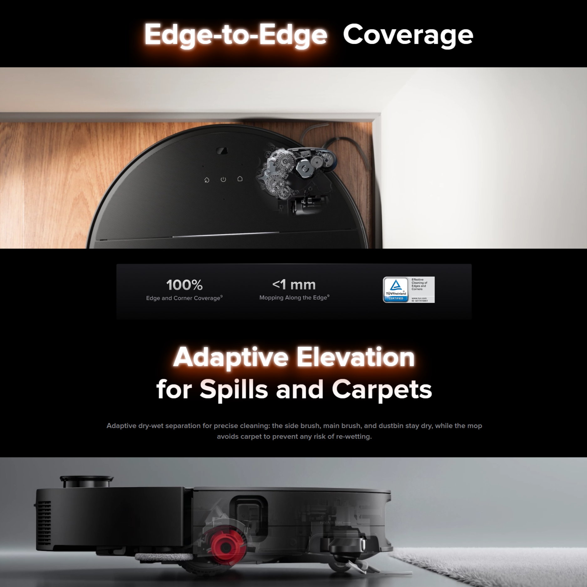 Roborock Saros 10 R&D Robot Vacuum 22,000Pa with Refill and Drainage - Vivid Concepts