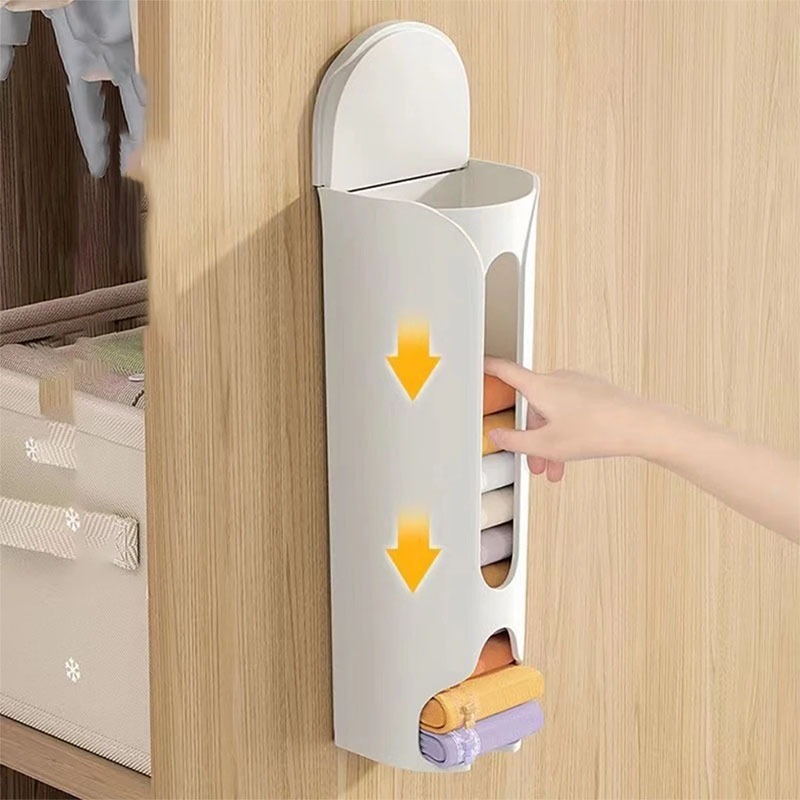 Wall Mounted Socks Panties Organizer Trash Bag Dispenser Underwear ...