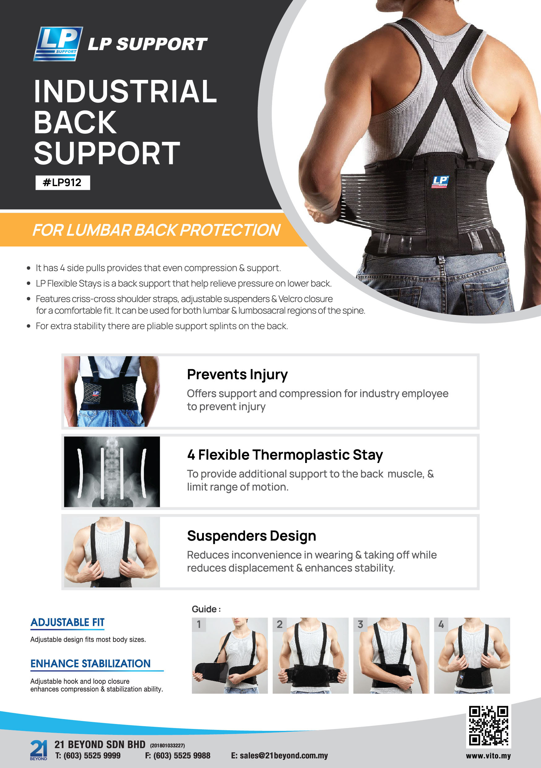 LP Industrial Back Support LP912 | Shopee Malaysia