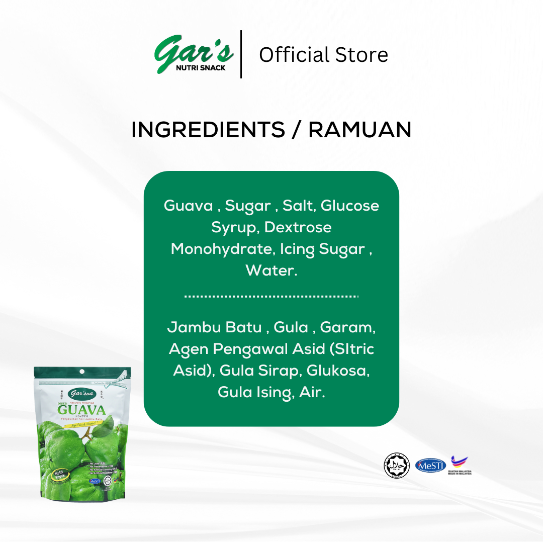 Gar'sva Naturally Preserved Guava (120g/60g/25g) | Shopee Malaysia
