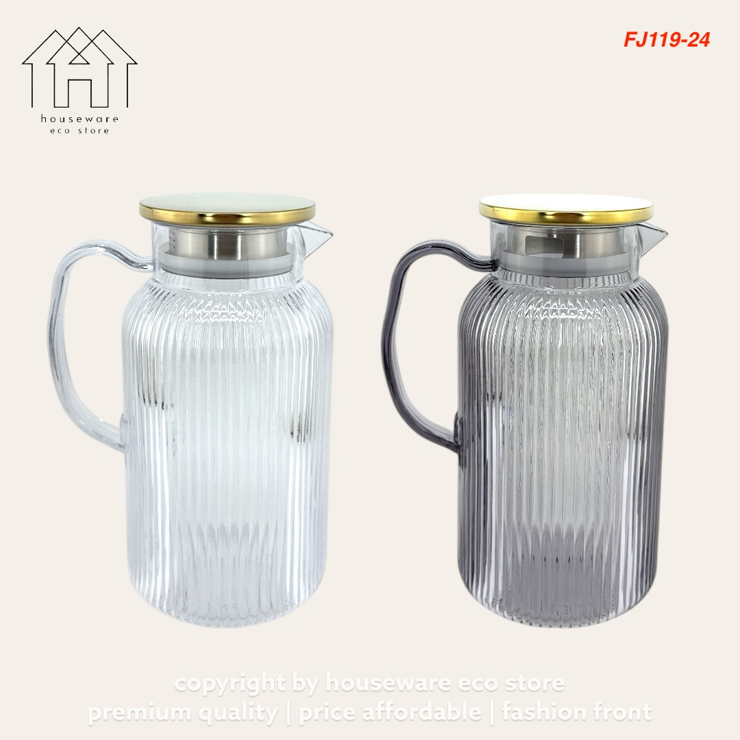Lava Tamu Cold Pitcher Plastic Water Jug with Lid Serving Pitcher ...
