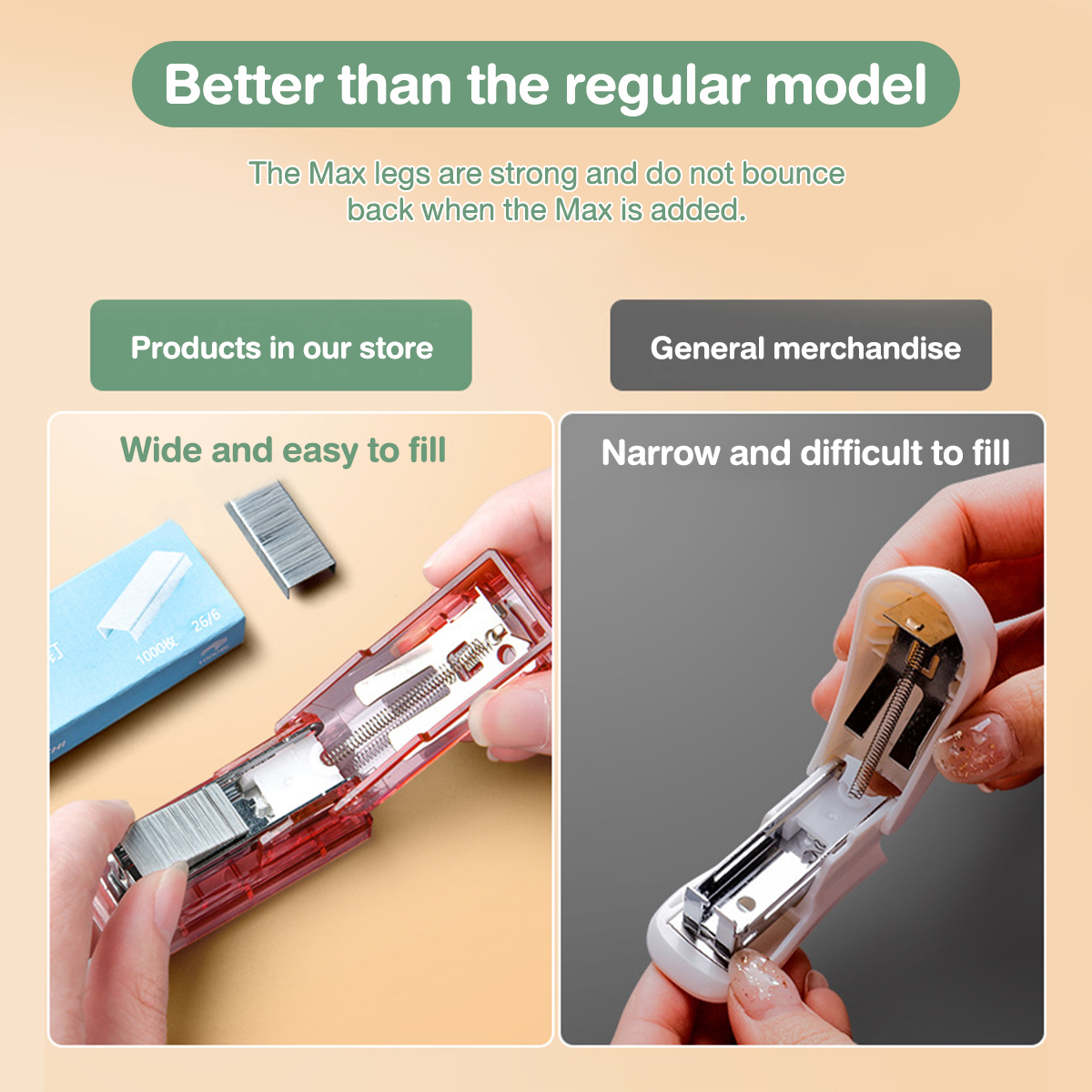 Stapler Clear Little fresh ins wind Cute High appearance level mini ...