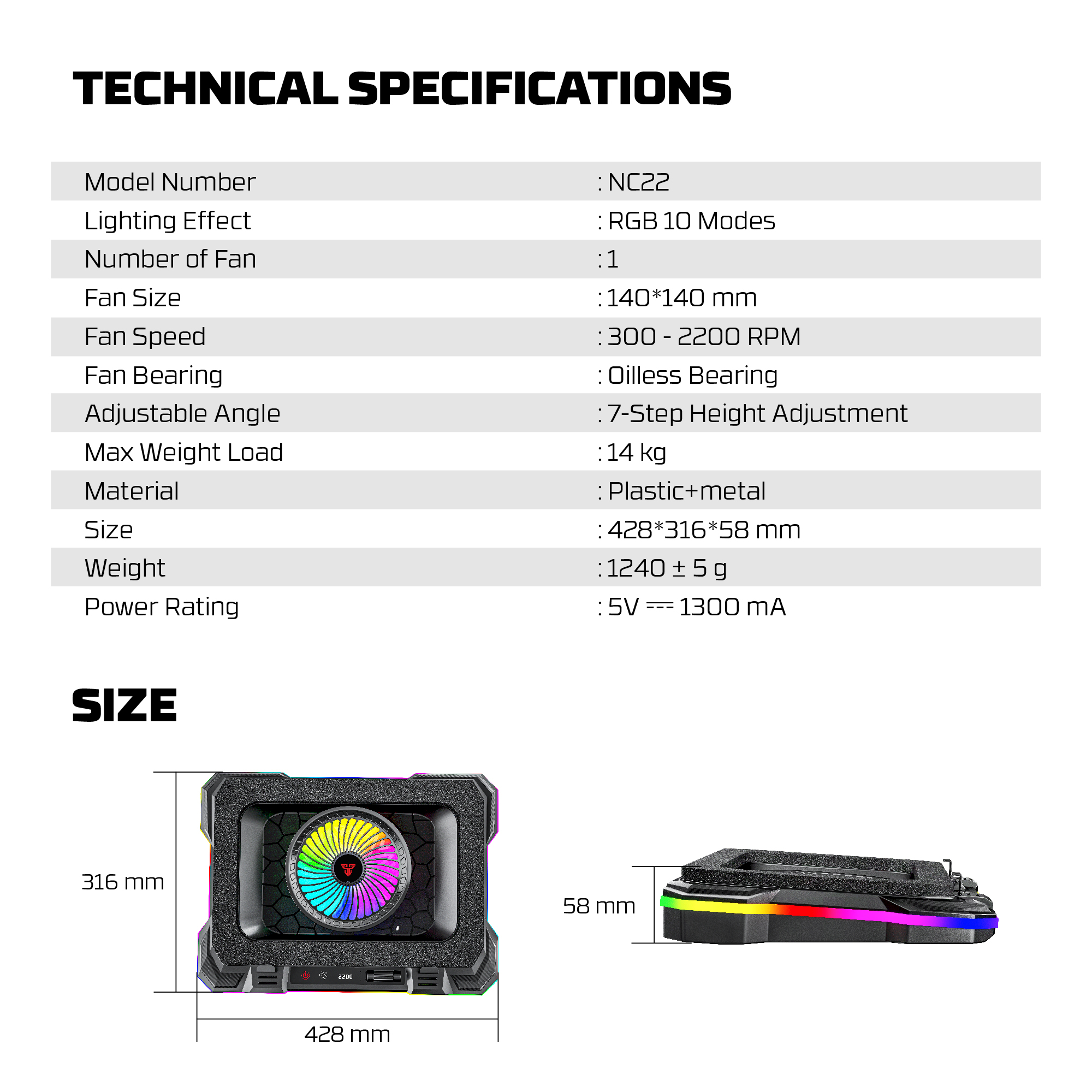 FANTECH NC11/NC12/NC13/NC14/NC21/NC22 NOTEBOOK LAPTOP COOLER COOLING ...