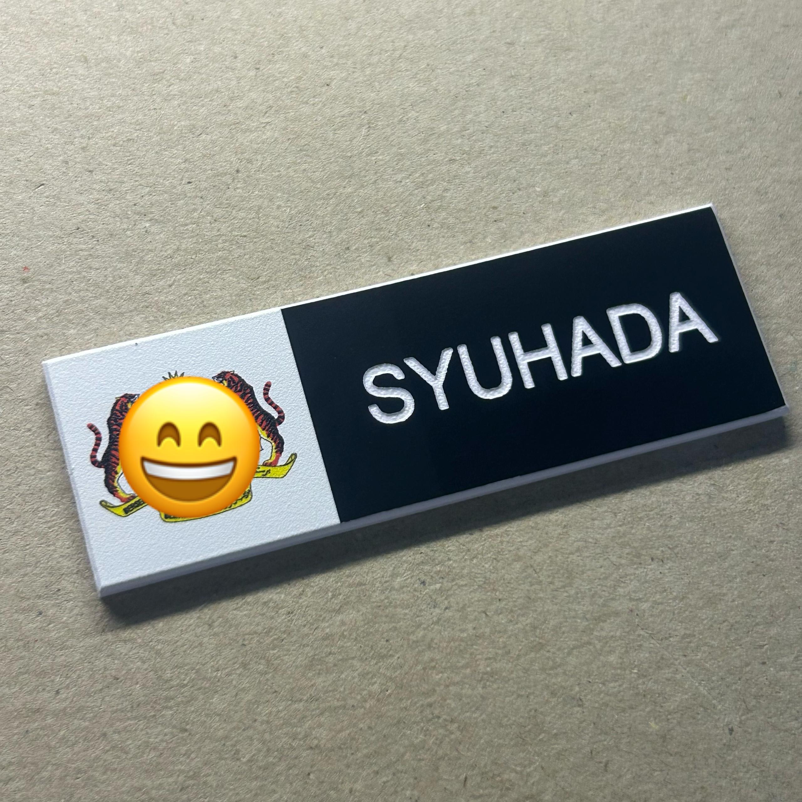 NAMETAG J.4.T.4 NEGARA (ADA BORDER) (SEKALI NAMA) (BIASA) | Shopee Malaysia