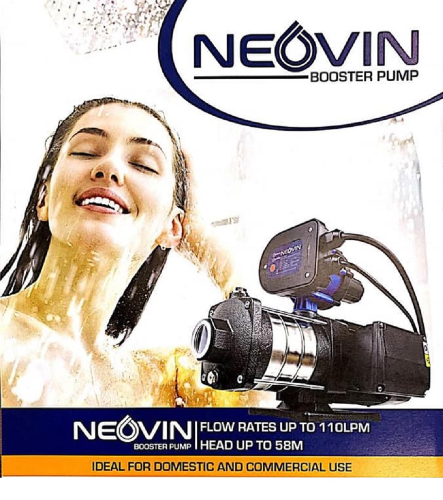 Neovin CH 370W / 0.5Hp PC-Auto Multi-Stage Home Booster Pump | Shopee ...