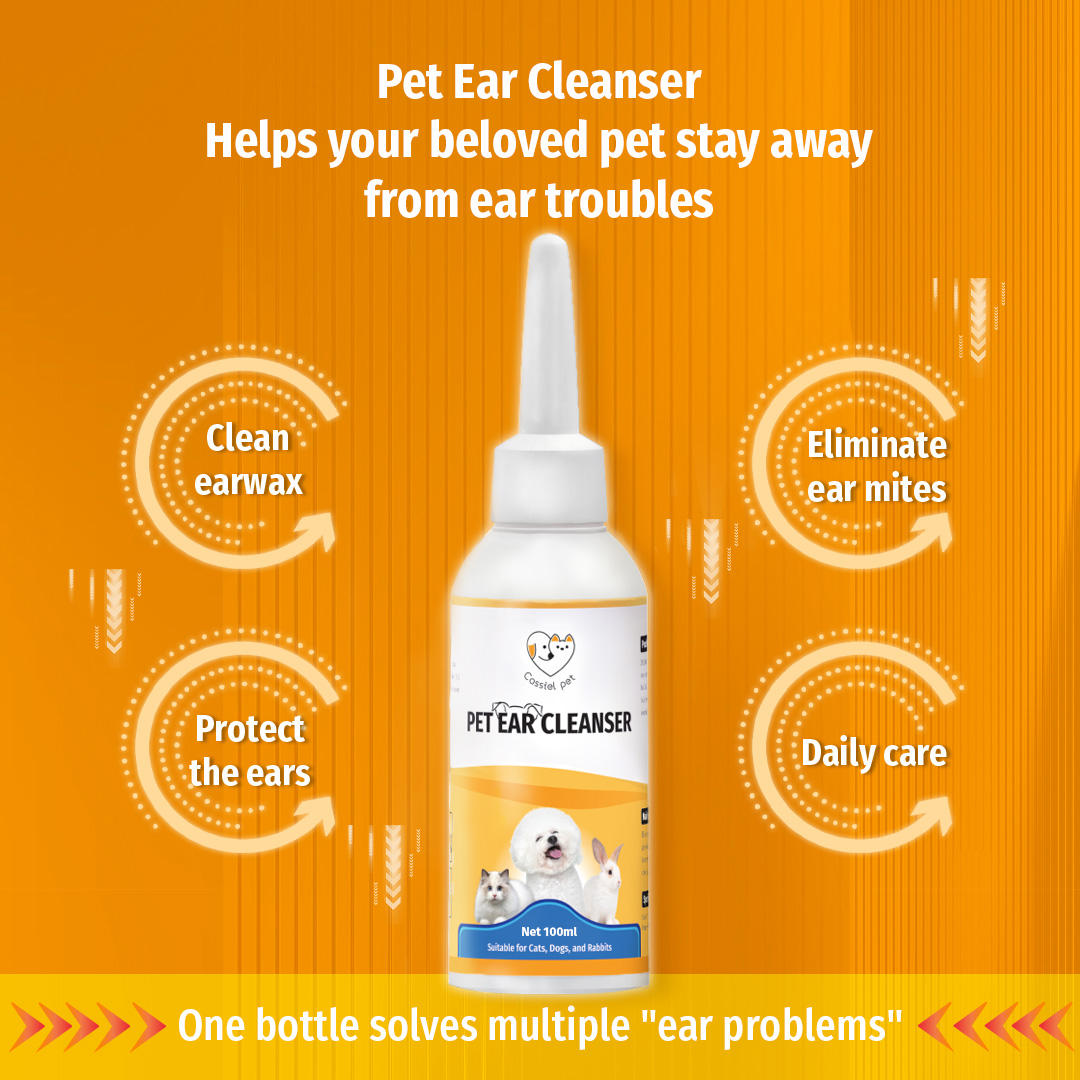 Cassiel Pet Ear Cleaner For Cleaning Earwax Remove Odor Sterilize For ...