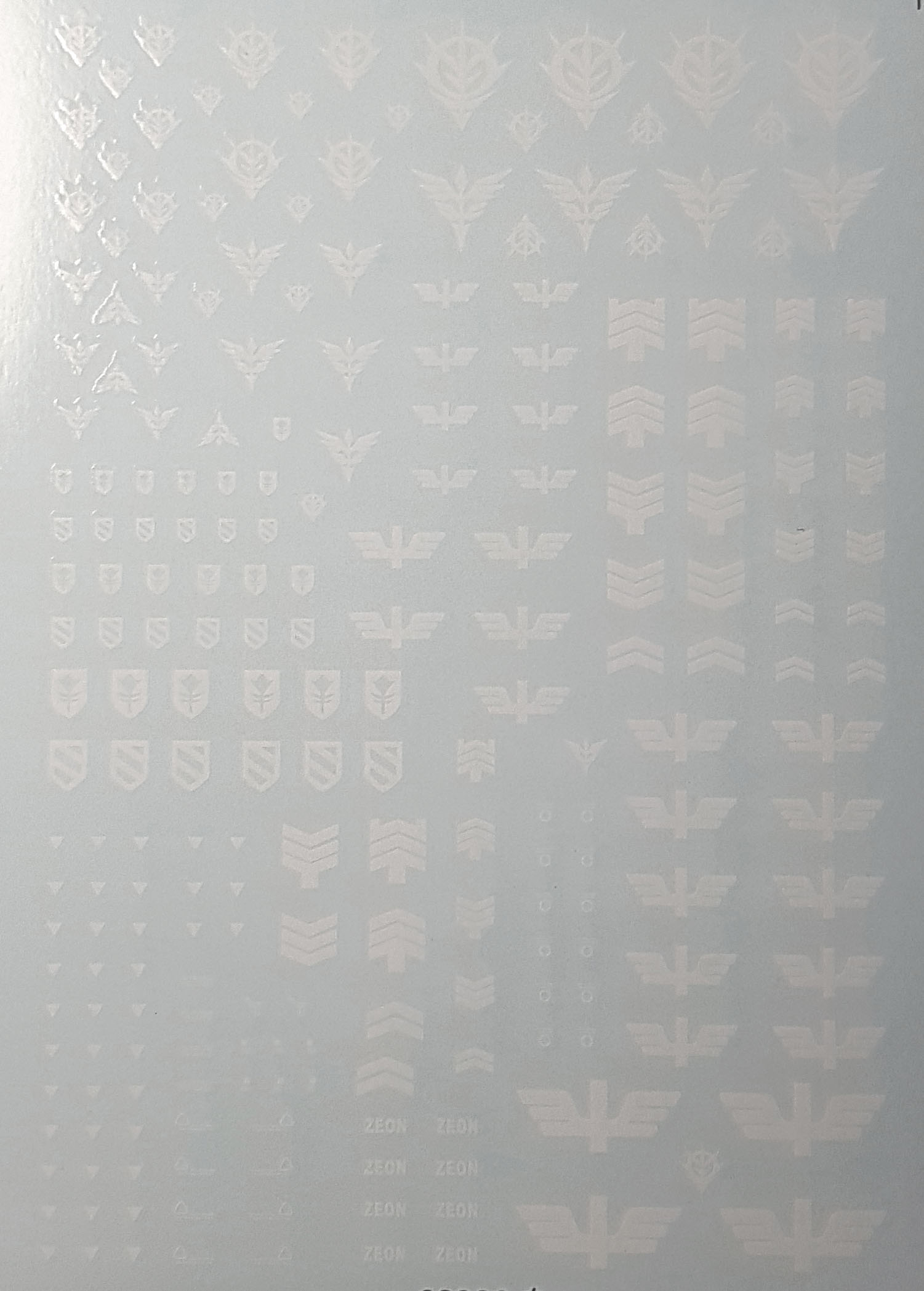 [EASY MODEL ] 62320 ZEON LOGO UNIVERSAL GUNDAM WATER SLIDE DECAL ...