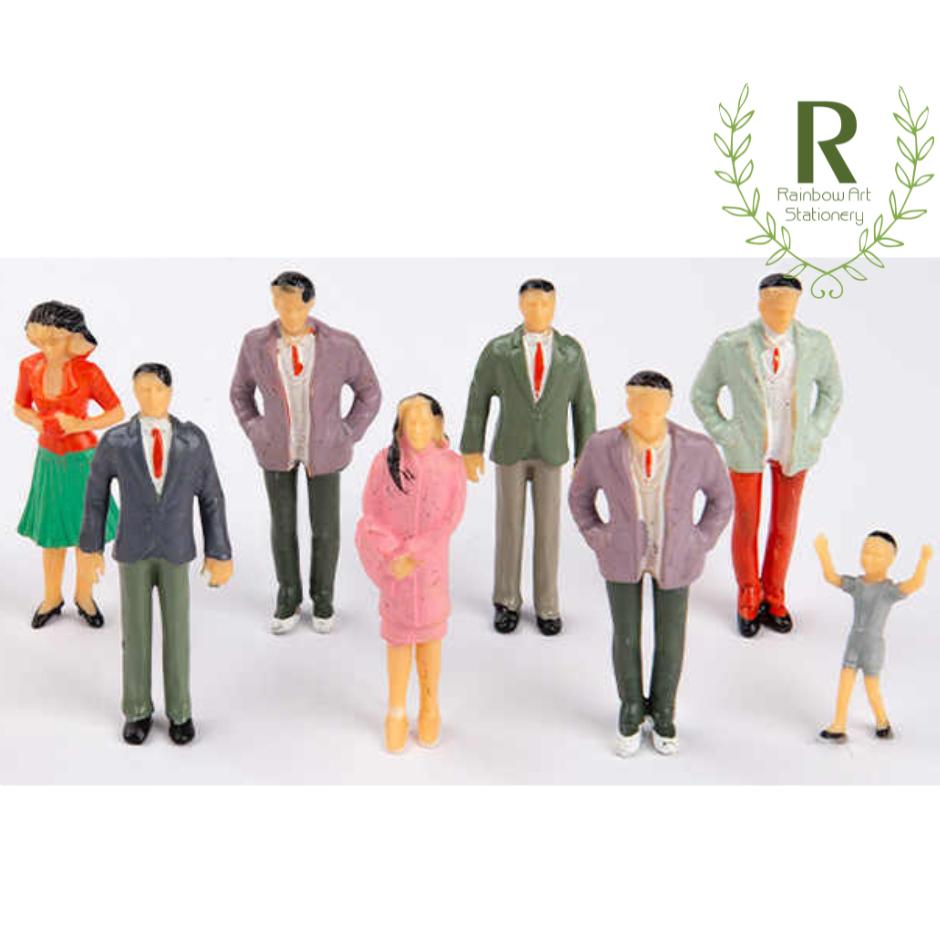 1: 100 to 1:50 Model People Figures Miniature Mini Painted Plastic for ...
