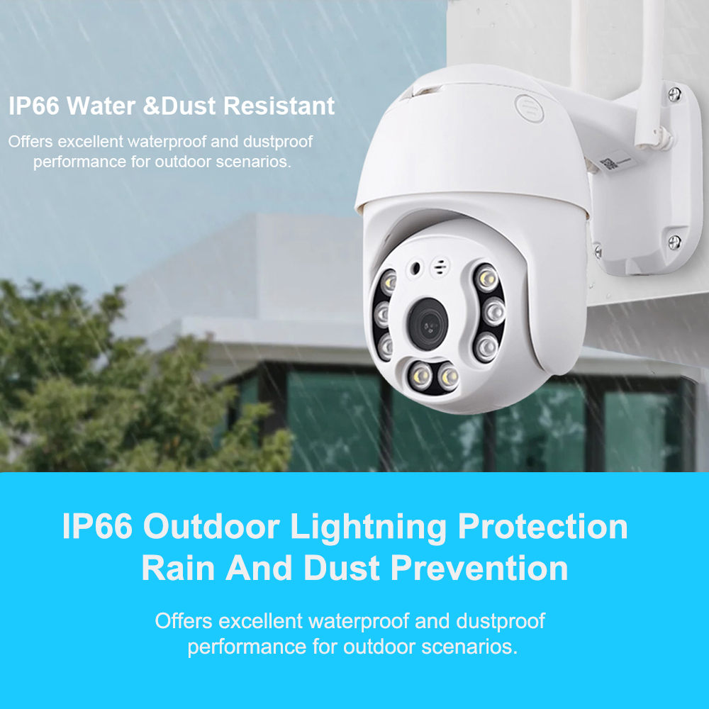 V380 Pro XM Outdoor Pan/Tilt Weatherproof WiFi Wireless Auto Tracking 4MP Security CCTV IP ...