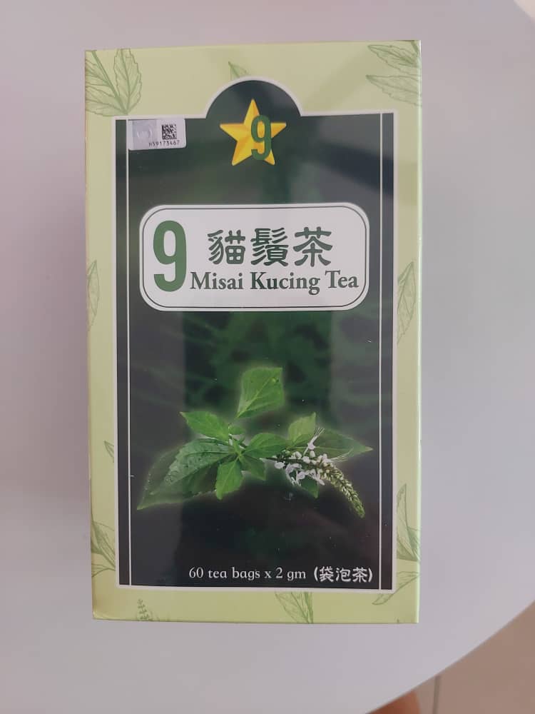 *Halal Approved by KKM* 马来西亚卫生部认证* 9星猫鬚茶 (60茶包) 9 Star Tea Misai Kucing ...