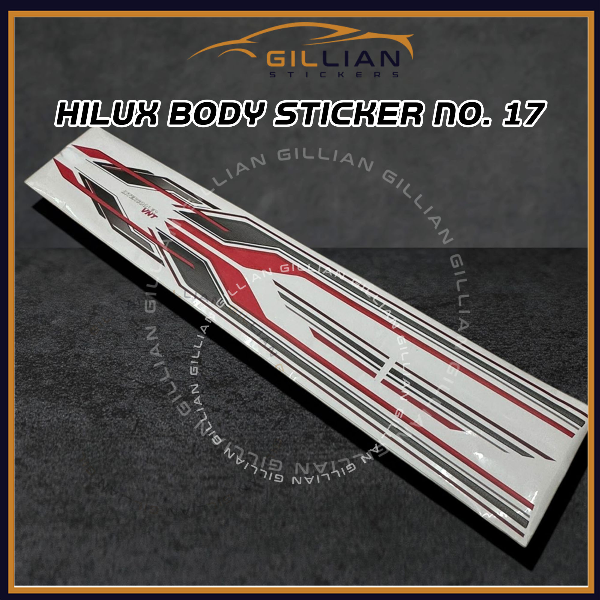 Toyota Hilux Sticker Body Car Side Pintu Lining Accessories Vigo Revo ...