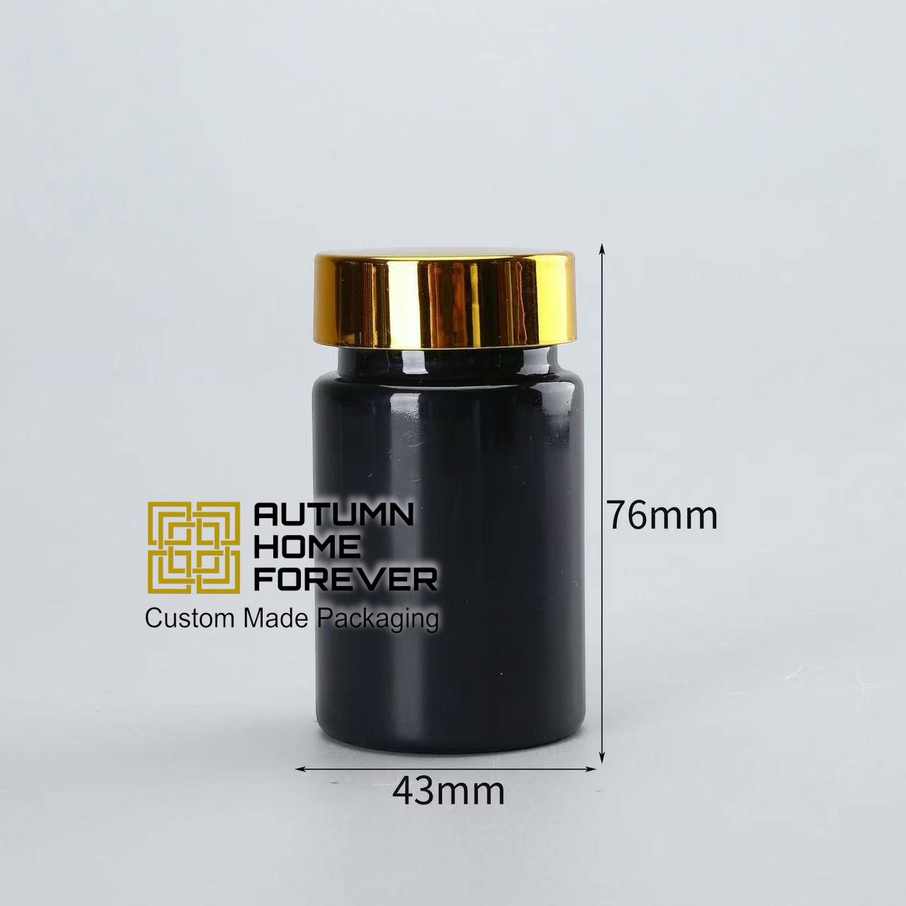 Custom Capsule Bottle 60ml, 80ml, 100ml Medicine Bottle for Supplement ...