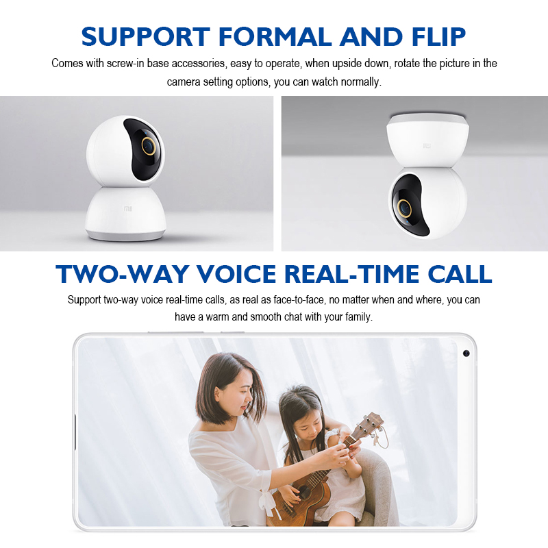 Xiaomi Mi CCTV IP Smart Camera C300 360° Wireless WiFi Infrared 1296p ...