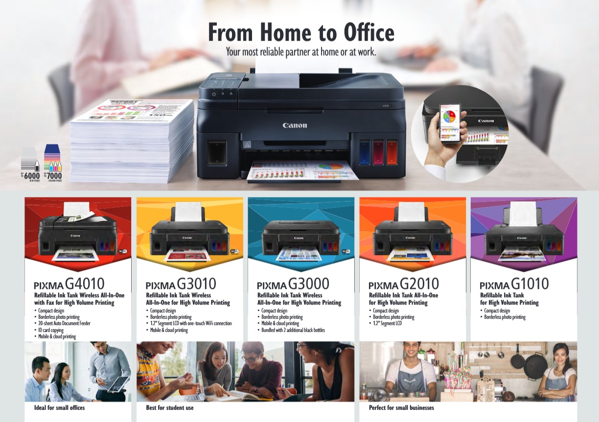 Canon PIXMA G3010 Refillable Ink Tank Wireless All-In-One Printer ...