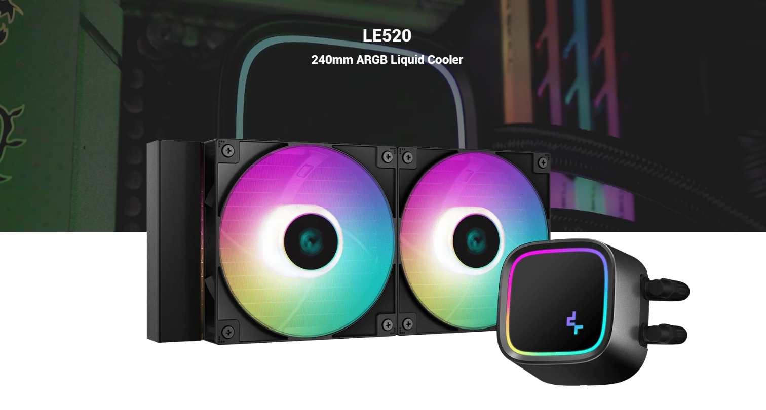 Deepcool LE520 240mm AIO CPU Liquid Cooler Black | Shopee Malaysia