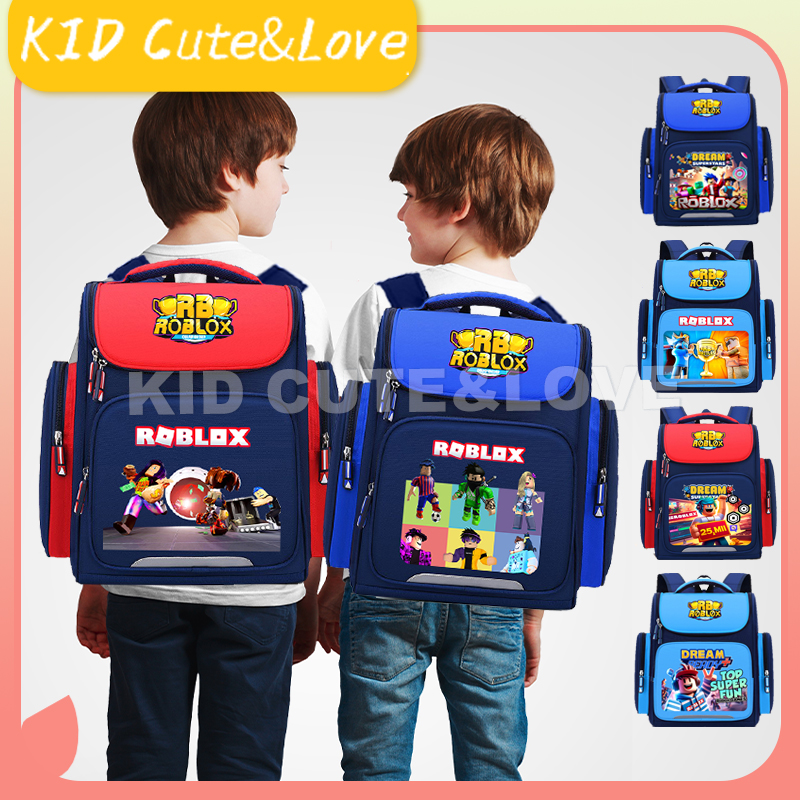 40cm Roblox Beg Sekolah Budak Lelaki Boys School Bag For Kids Spiderman ...