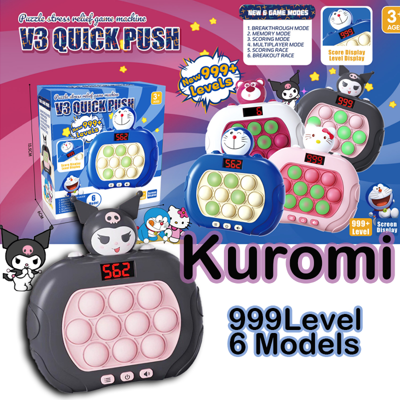 [LED SCREEN] Pop It Toy With Level/Score Display Speed Push Fidget ...