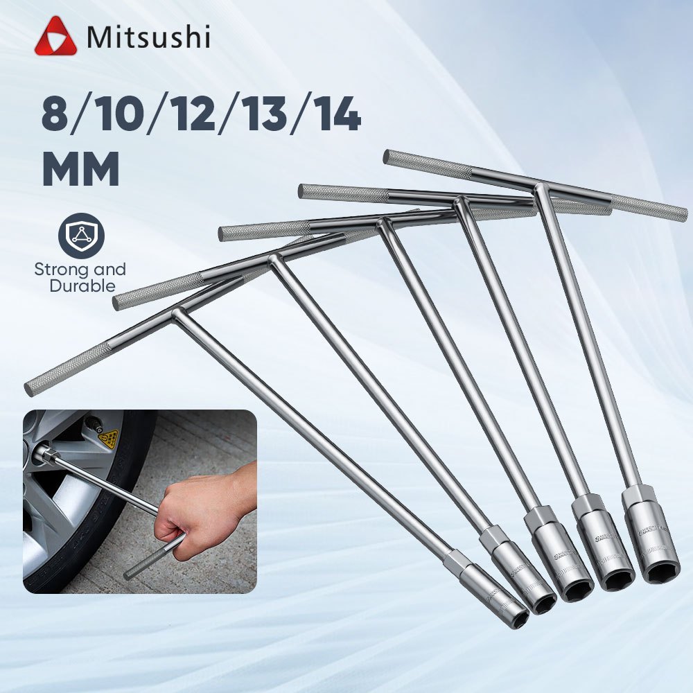 Mitsushi Spanar T Handle Set Socket T-Wrench Set Tools Extended T ...